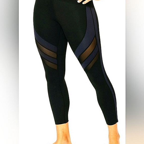 ZYIA | Pants & Jumpsuits | Zyia Active Black Mesh Luxe Leggings | Poshmark